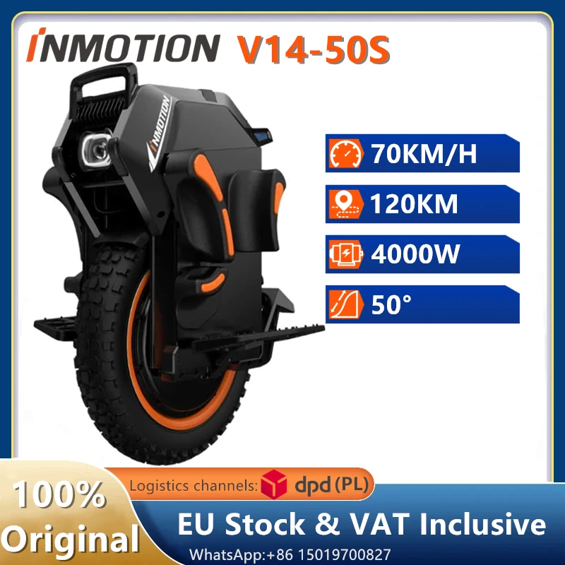 EU Stock INMOTION SCV Adventure V14 Electric Unicycle 134V 2400Wh 50S ...