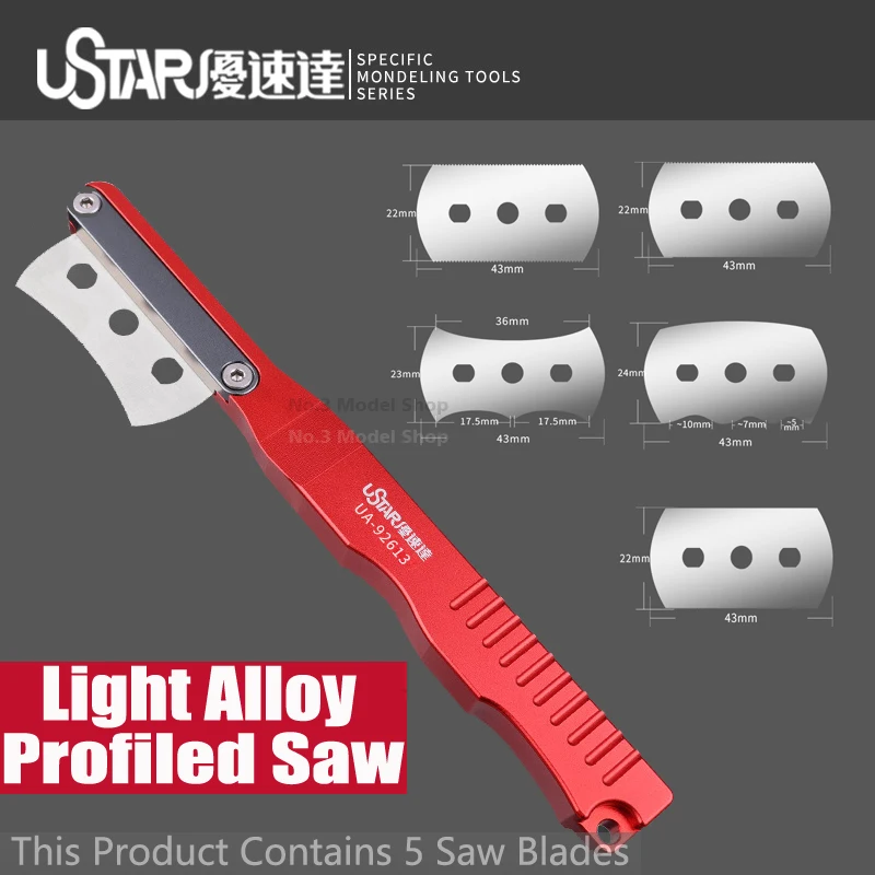 Ustar-Light-Alloy-Shaped-Hand-Saw-With-5-Special-Shaped-Saw-Blades-For ...