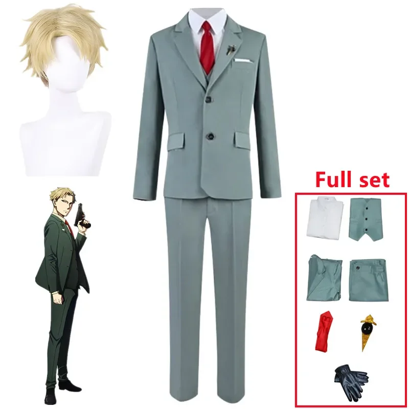 Spy-X-Fam-lia-Crep-sculo-Cosplay-Traje-Terno-Verde-Anime-Camisa ...