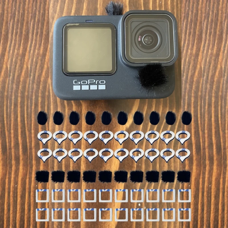 10Pcs-Wind-muffler-dead-cat-For-GO-PRO-MAX-360-Micromuff-For-Microphone ...