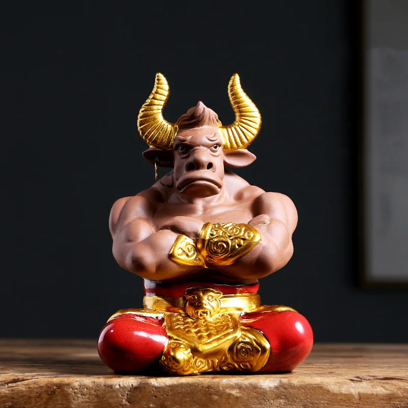 Mythical-TV-Character-Bull-Demon-king-sculpture-statue-ceramic-art ...