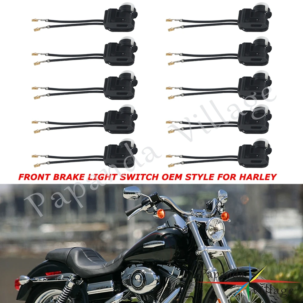 Handlebar-Mounted Front Brake Light Switch For 2012-2017 Harley Softail ...
