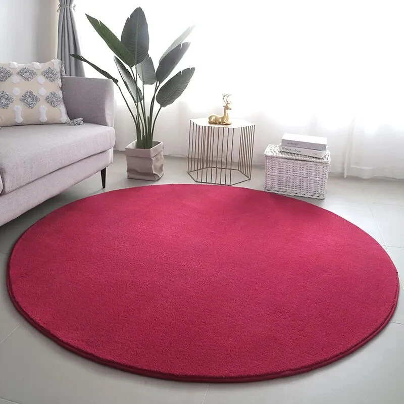 Red-Coral-Velevt-Rugs-For-Living-Room-White-Soft-Bedroom-Carpet-Thick ...
