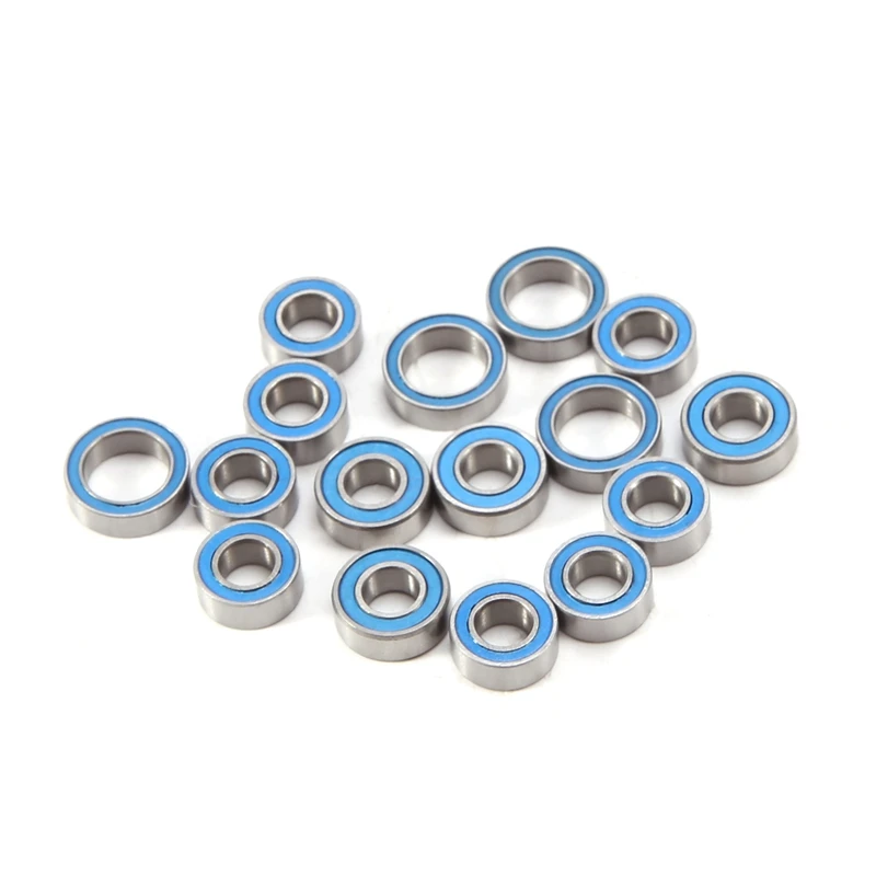 16PCS-Rubber-Sealed-Ball-Bearing-Kit-for-Tamiya-TT02-TT-02-TT02D-TT-02D ...