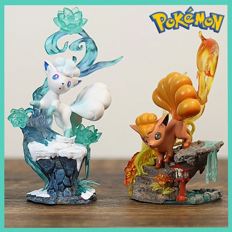 Pokemon Alolan Vulpix Anime Figure Action Figures PVC Figurine Statue ...