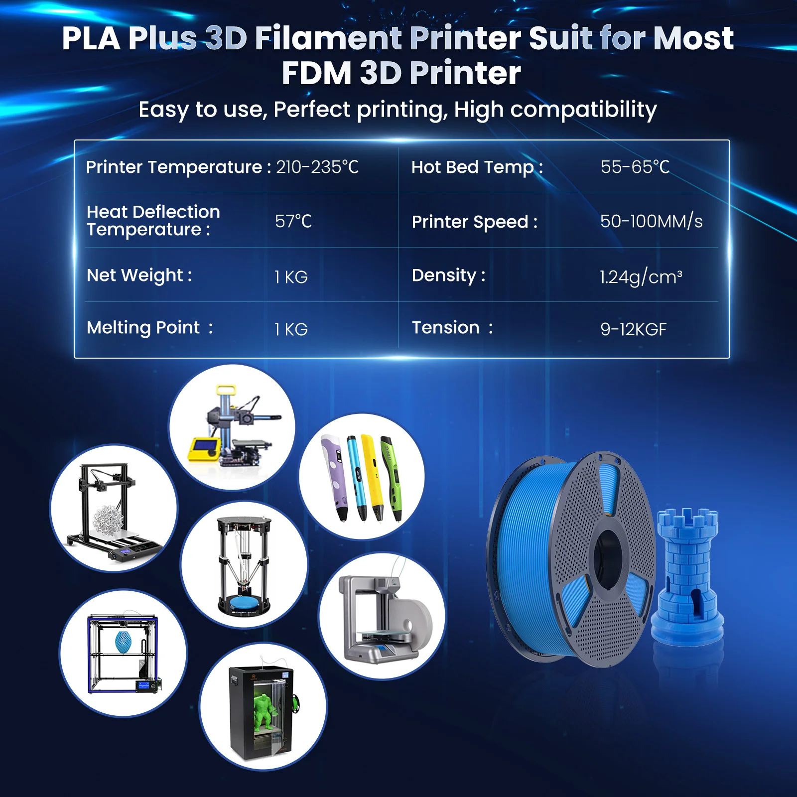 PLA Plus 3D Printer Filament 5KG – Craftopia Market