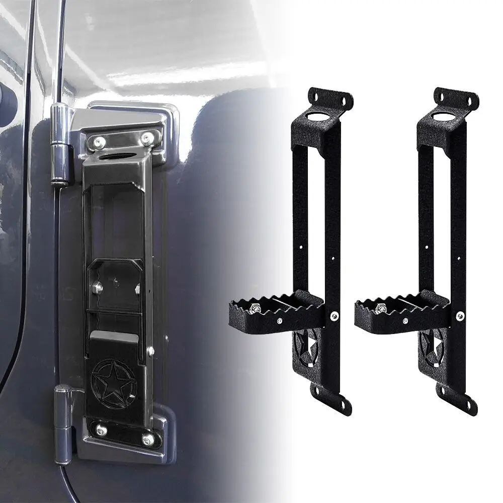 Folding Door Hinge Steps For Jeep Wrangler & Gladiator - Aluminum Alloy ...