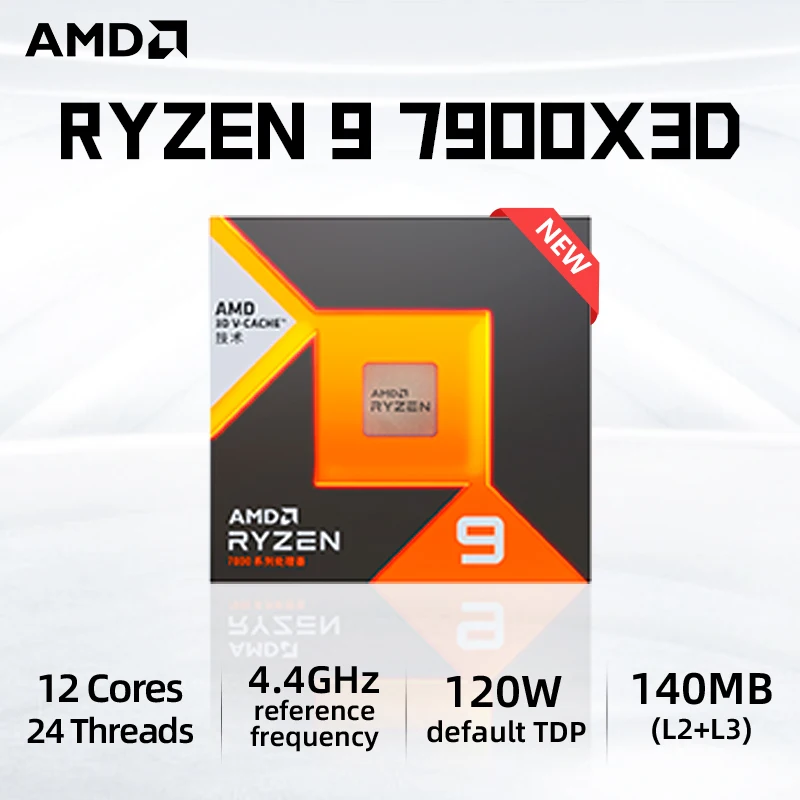 New！AMD Ryzen 9 7900X3D R9 7900X3D 4.4 GHz 12 Core 24 Thread CPU ...