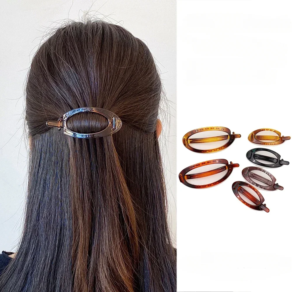 New Elegant French Oval Ponytail Fix Artifact Vintage Hairpin Women ...