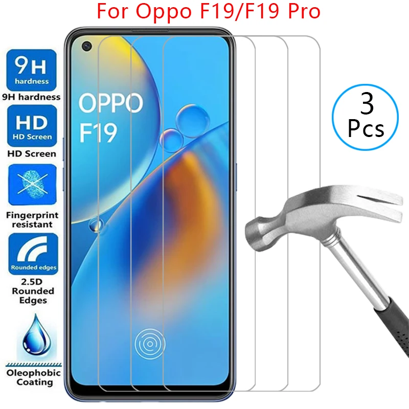 tempered-glass-for-oppo-f19-pro-phone-case-on-oppof19-f-19-19f-f19pro ...