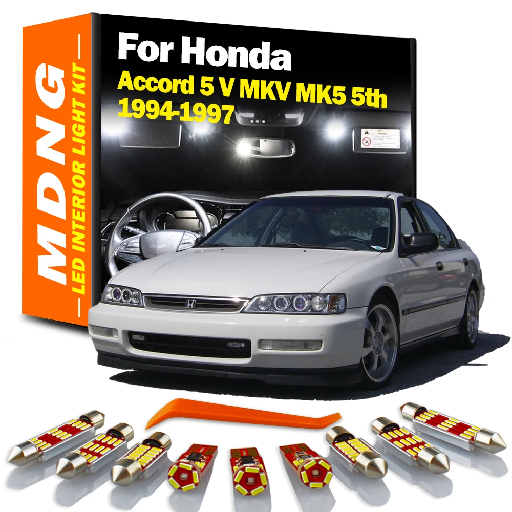 MDNG-13Pcs-LED-Interior-Map-Dome-Light-Kit-For-Honda-Accord-5-V-MKV-MK5 ...