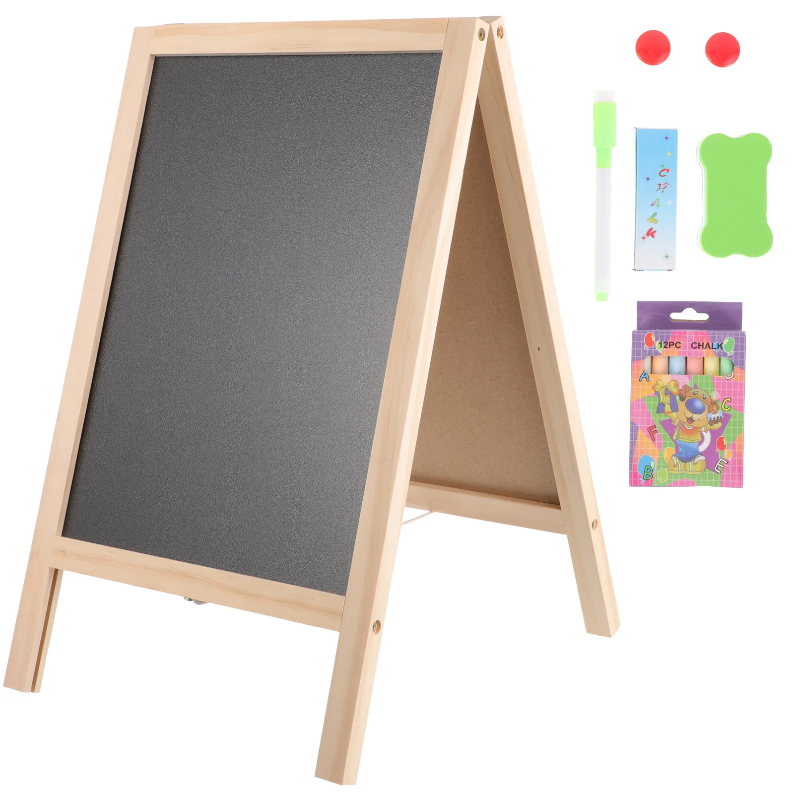 Whiteboard-Chalkboard-Kids-Sign-Signs-Easel-Writing-Stand-Board ...