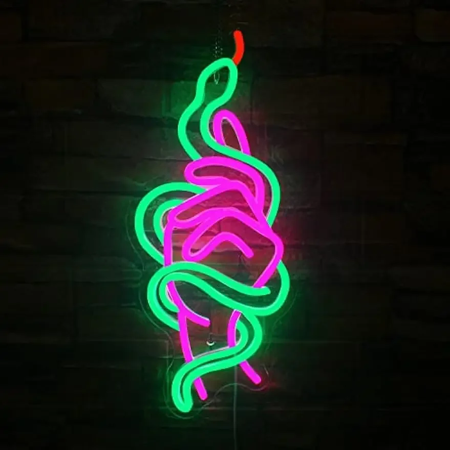Hand-Neon-Sign-Hands-Neon-Lights-Snake-Hand-Led-Signs-for-Wall-Decor ...