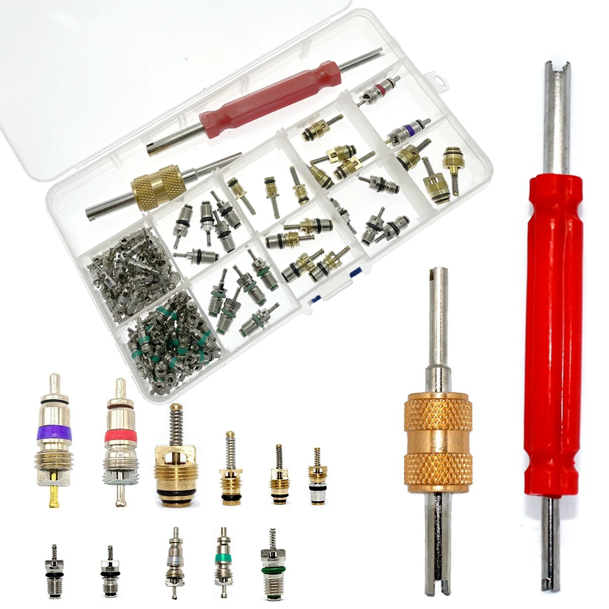 100Pcs-box-R134A-Car-A-C-Core-Valves-Automotive-Air-Conditioning ...