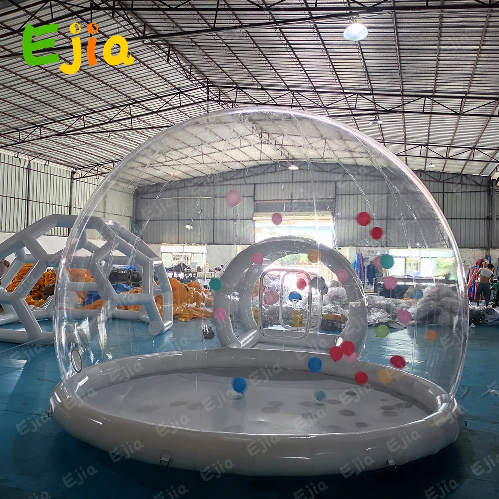 Casa-de-burbujas-de-rebote-inflable-con-soplador-tienda-de-campa-a-para ...