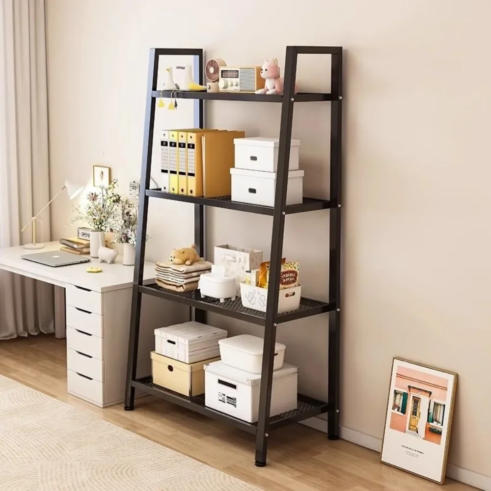 Bookshelf-Trapezoidal-Multi-Layer-Floor-Storage-Shelves-Bookcase-With ...