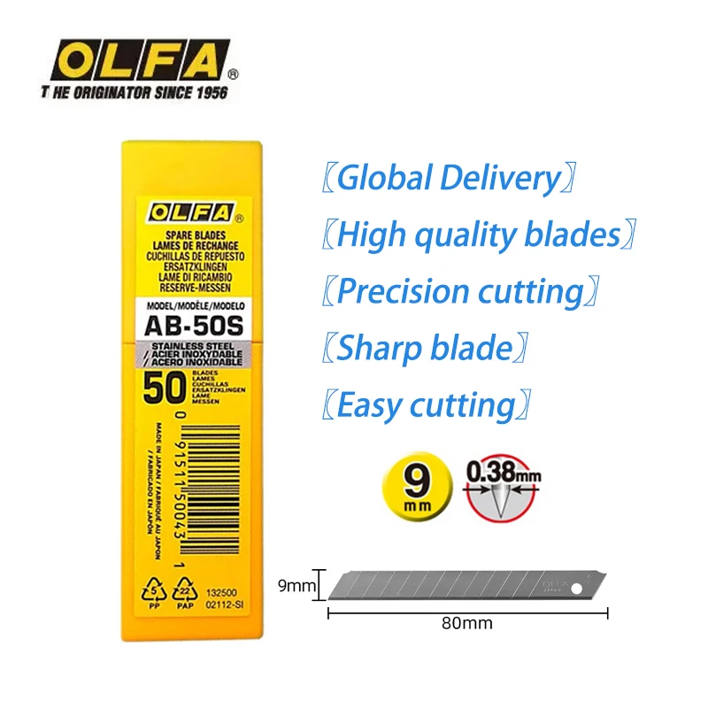 50-blades-Japanese-OLFA-AB-50S-non-damaging-glass-stainless-steel-9mm-small-art-blade-car.jpg