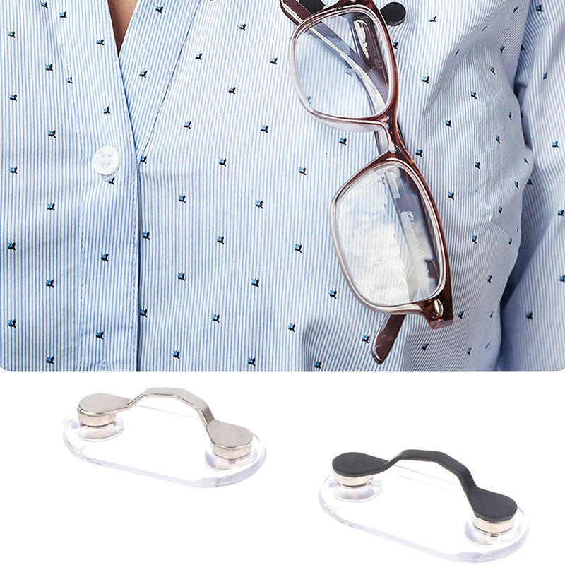 Magnetic Hang Eyeglass Holder Pin Brooches Fashion Multi-function ...