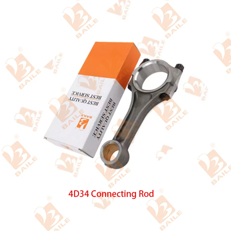 4D34 Connecting Rod For For Mitsubishi Excavator Tractor Engine Repair ...