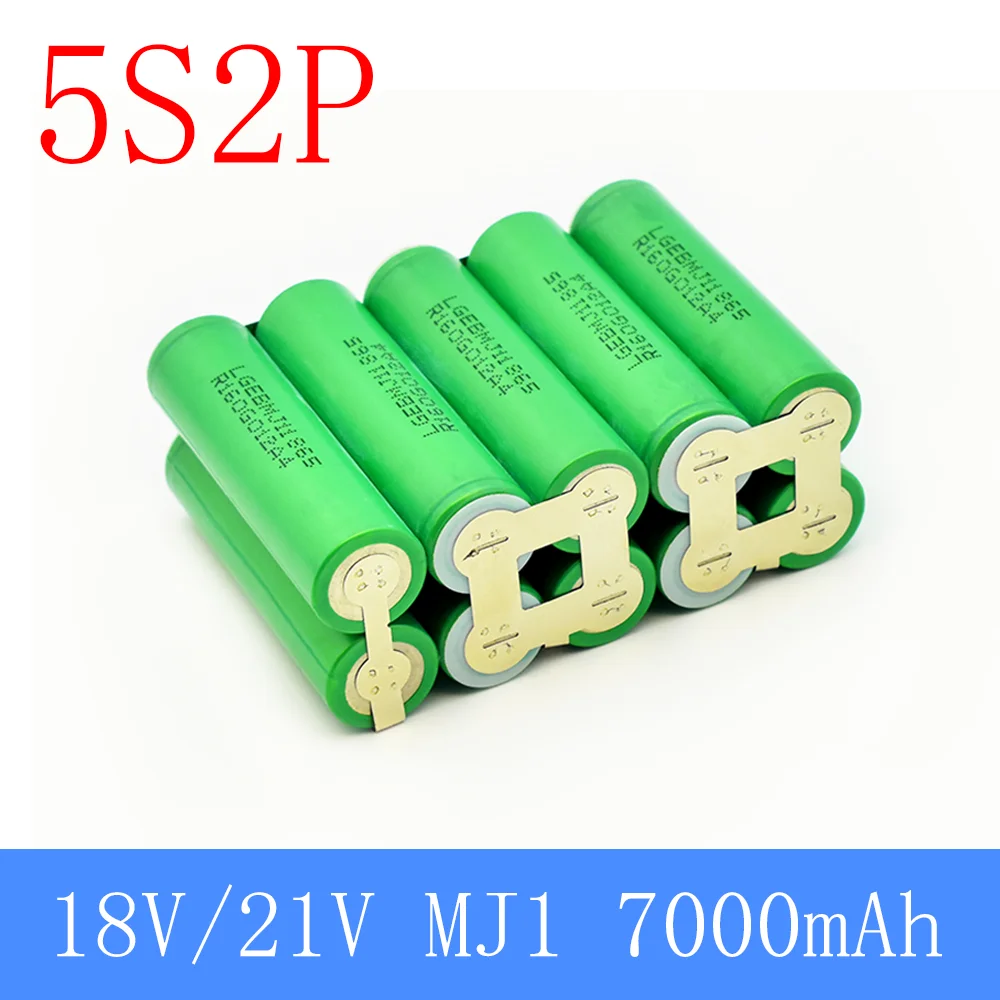 MJ1 배터리 팩, 18650 3500 mAh 배터리, 18V 스크루 드라이버 배터리용, 2s1p, 1s3p, 3s2p ...