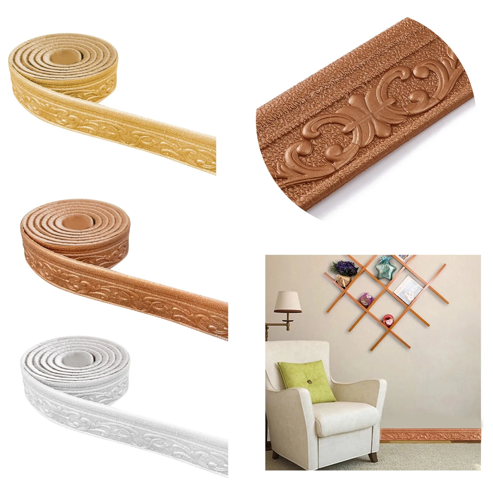 3D-Wall-Stickers-Ceramic-Tile-Gap-Sticker-Mirrored-Furniture-Waterproof ...