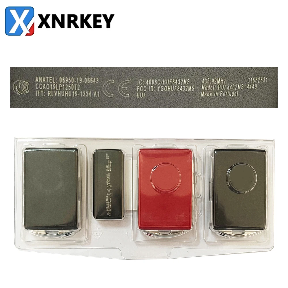 XNRKEY Original 4 Button Smart Remote Car Key 8A Chip 433Mhz for Volvo ...