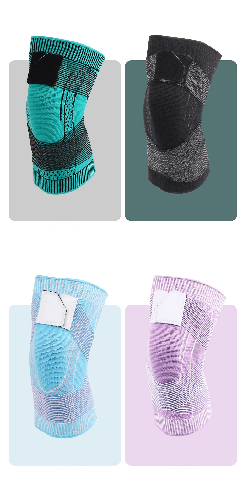 Protège-genou,Genouillères de sport tricotées pressurisées, nouvelles ...