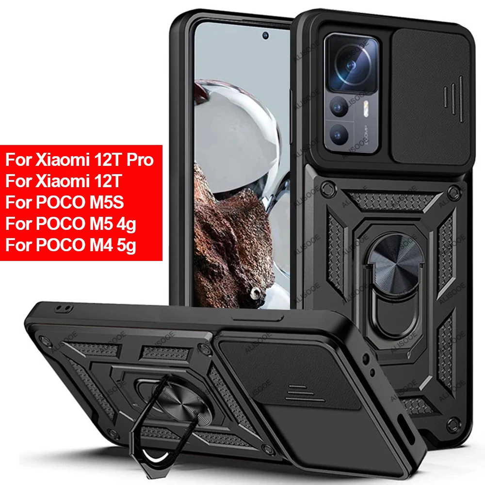 For Xiaomi Mi 12t Pro 12 Lite 12x 12s Case Slide Lens Cover For Poco X4 ...
