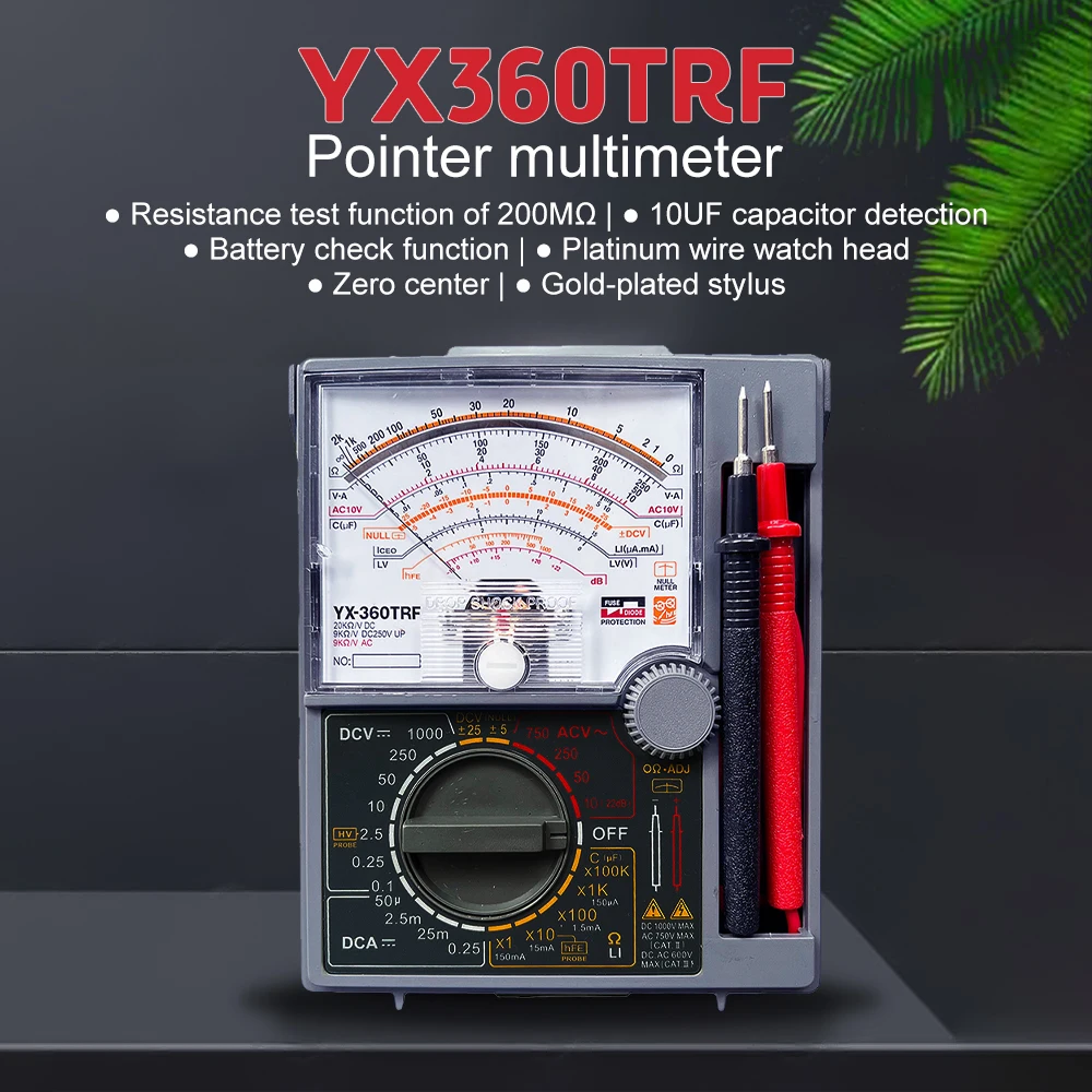 YX-360TRF-YX360TRF-Analog-Multimeter-AC-DC-Voltage-Tester-Capacitance ...