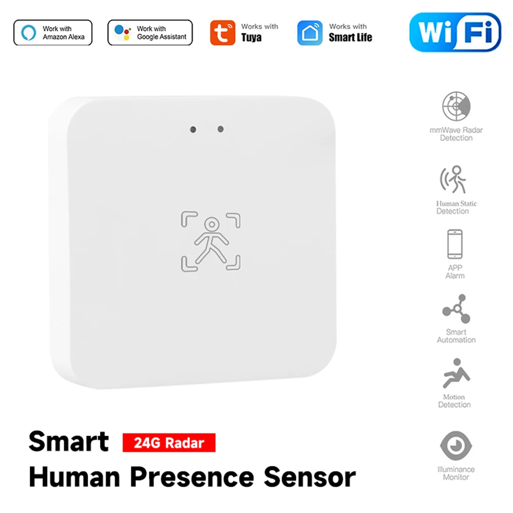 Tuya WiFi Human Presence Detector Smart Human Body PIR Sensor MmWave ...