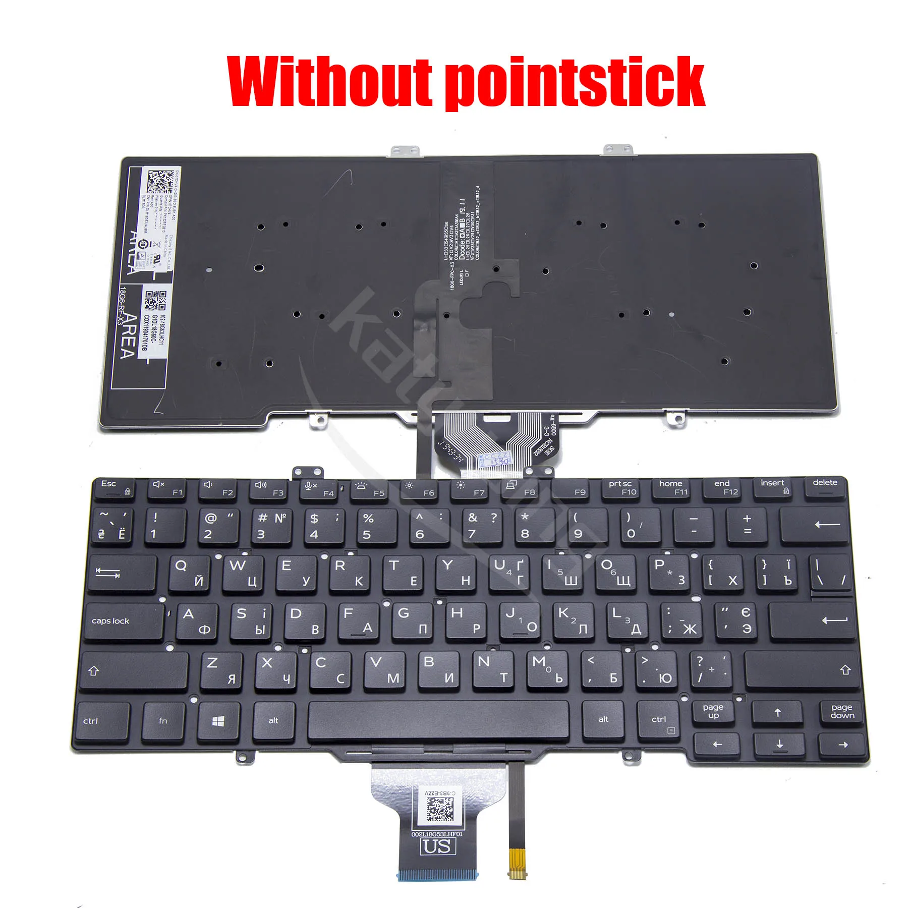 New-Russian-US-Keyboard-for-Dell-Latitude-3400-5400-5401-5402-5410-with ...