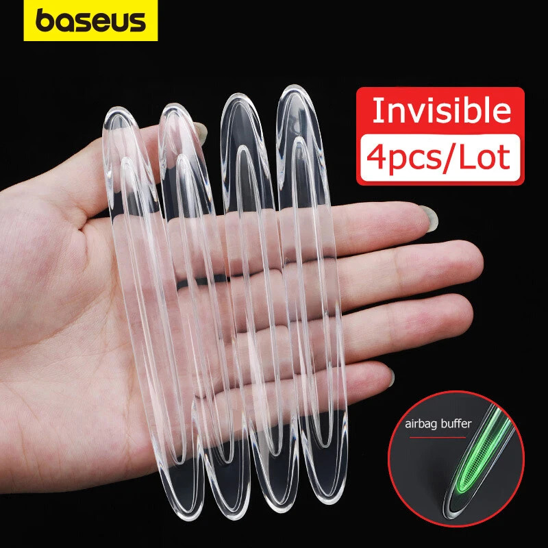 Baseus 4Pcs Car Door Protector Transparent TPU Auto Guard Protective ...