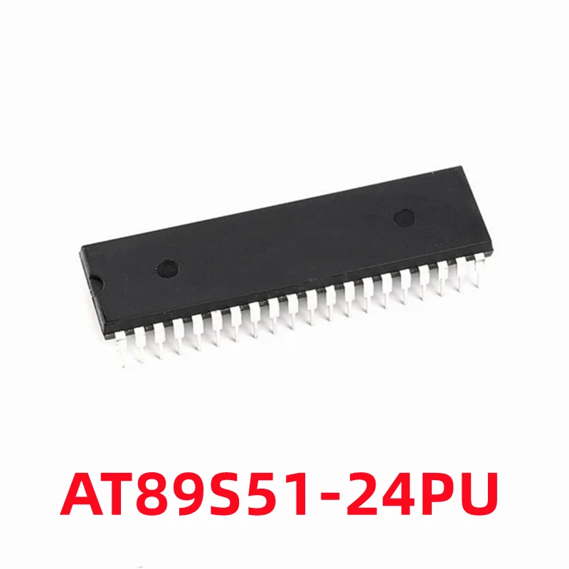 1 pces original novo AT89S51 24PU at89s51 dip40 direct plug microcontrolador de memória flash de ...