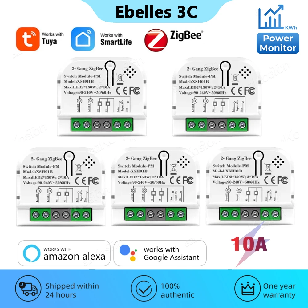 1-2-Channels-10A-Tuya-ZigBee-Smart-Switch-Module-with-KWh-Power-Monitor ...