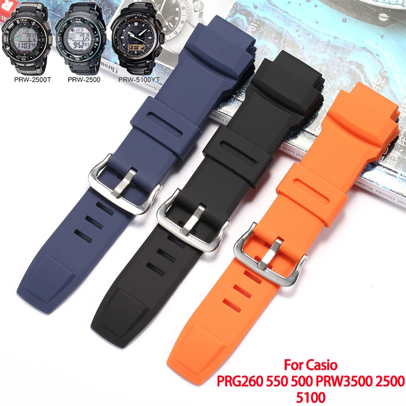 Resin Watch Band Strap Suitable for Casio ProTrek PRG-260 270 550 ...