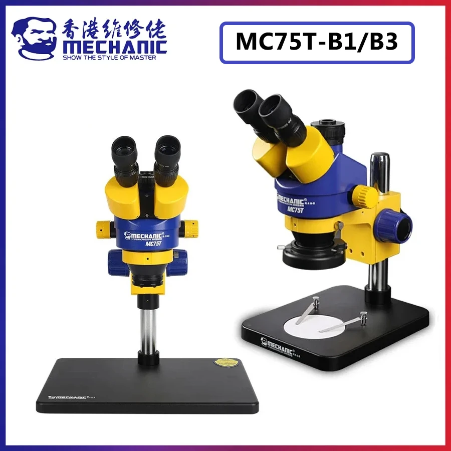 MECHANIC-MC75T-B1-MC75T-B3-Industrial-Trinocular-Stereo-Microscope-HD ...