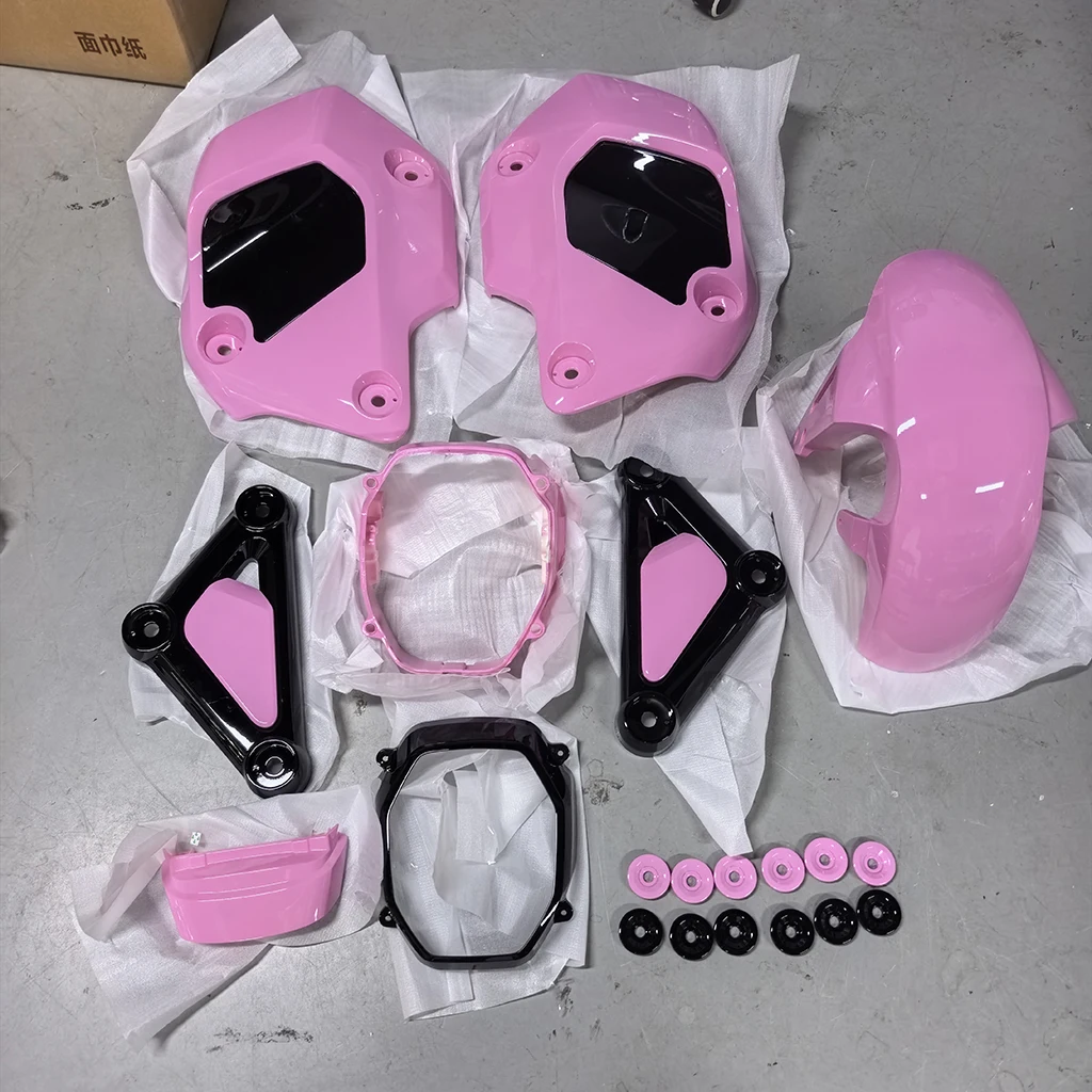 Motorcycle fender fairing light kit assembly Cover FULL SET baby pink ...