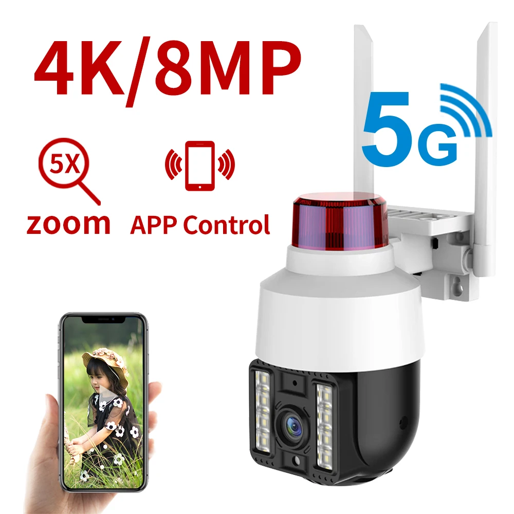 8mp 4k Speed Dome Wireless Wifi Camera Outdoor Camera 5x Digital Zoom ...