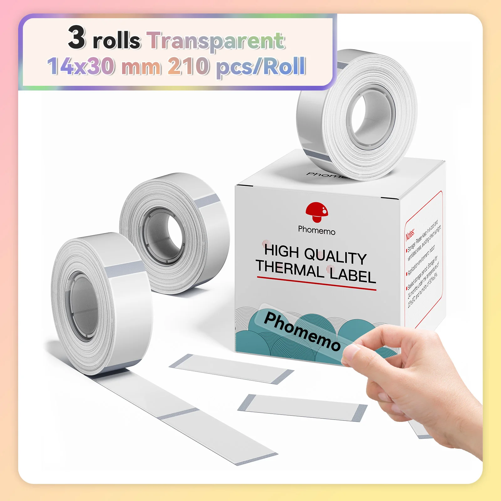 Label-Sticker-Paper-Roll-for-Phomemo-Q30-D30-Printer-White-Label-Tape ...