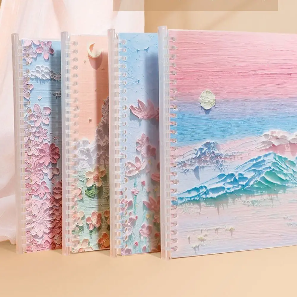 A-5-Coil-Book-Landscape-Notebook-Simple-Horizontal-Line-Notepad-Diary ...