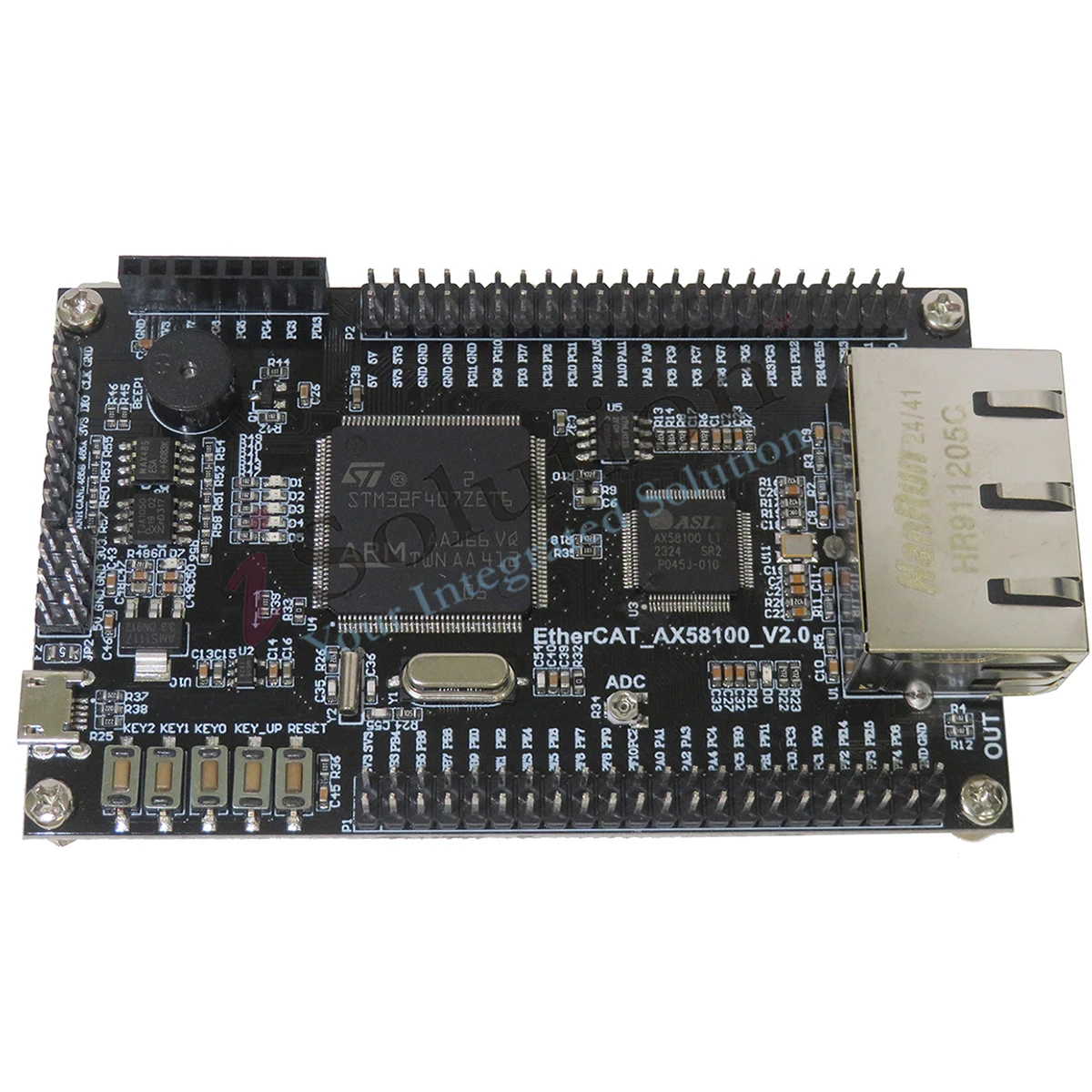AX58100 + STM32F407 EtherCAT Servo CIA402 Development Board OLED ...