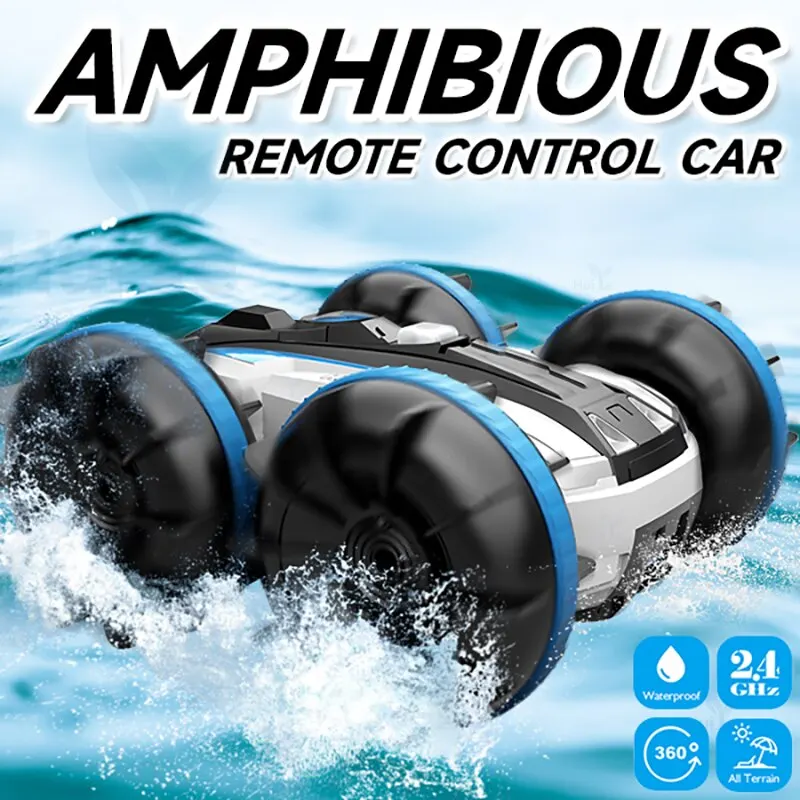2.4G Amphibious Stunt Remote Control Vehicle Double Sided Tumbling ...
