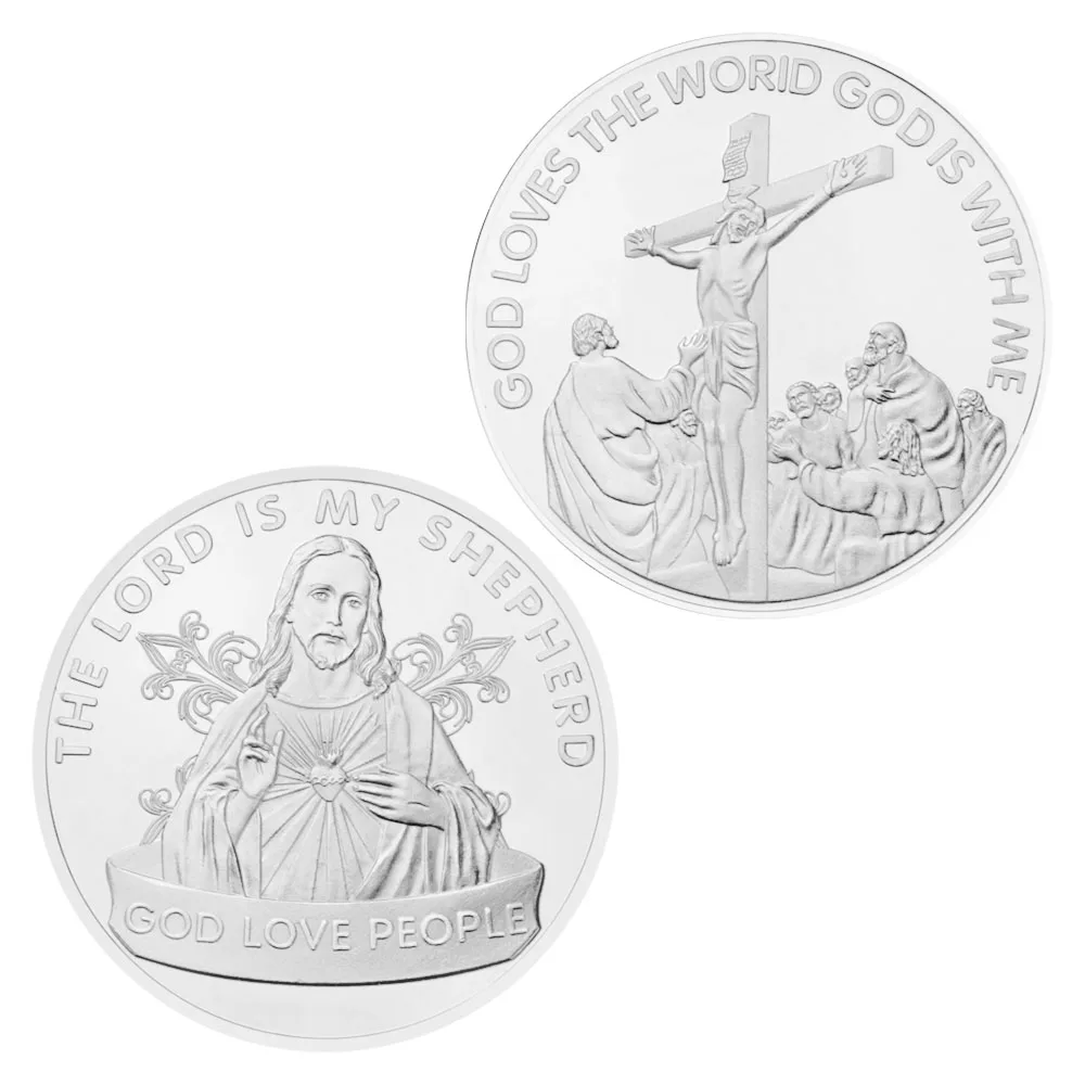 Jesus Christ Silver Coin | God Trust Coin | Commemorative Coin God ...
