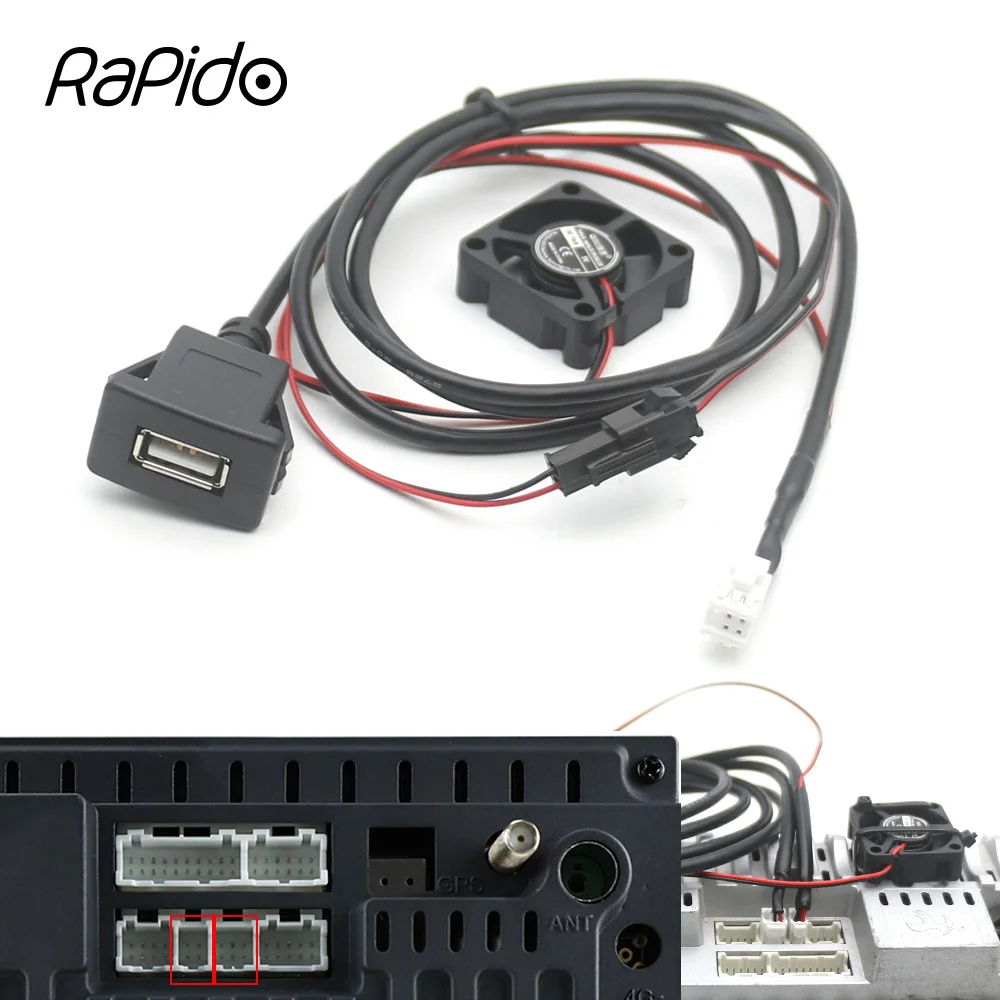 Truck-Boat-Car-Radio-Android-Multimedia-Player-4-6-Pin-to-USB-Dashboard ...