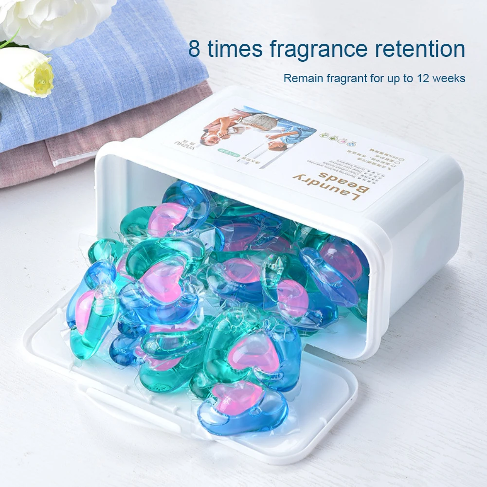 Washing Cleaner Lasting Fragrance Laundry Balls Liquid Condensate Bead ...