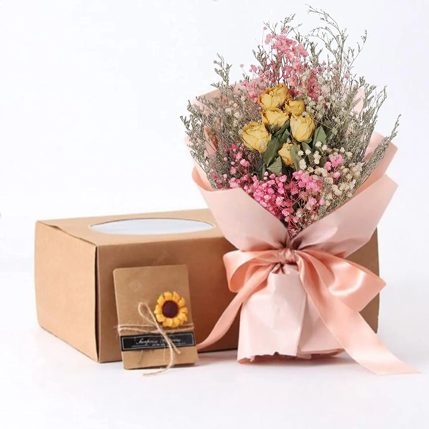 Natural Dried Flowers Bouquet | Wedding Table Decoration | Dried ...