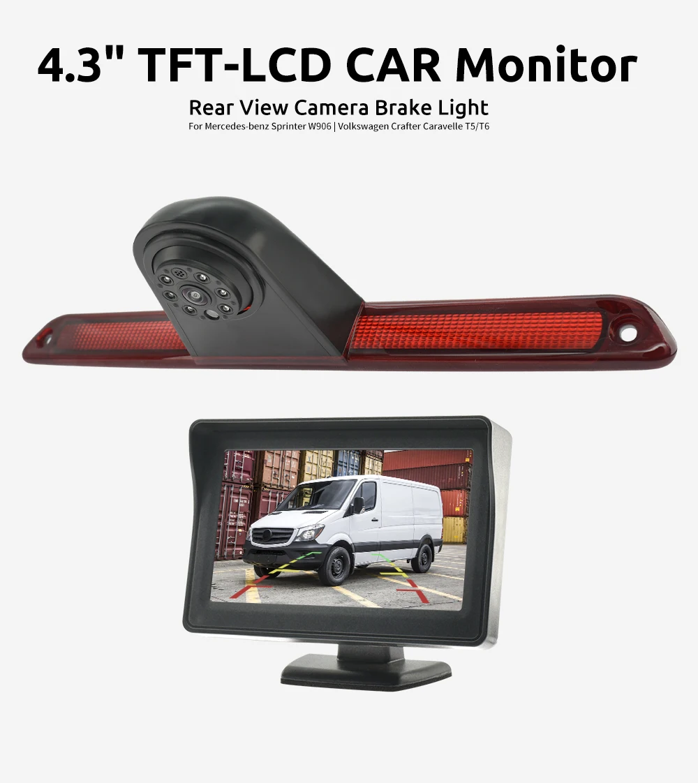 Parking-Car-Rear-View-Camera-Brake-Light-4-3-Inch-Monitor-For-Mercedes ...