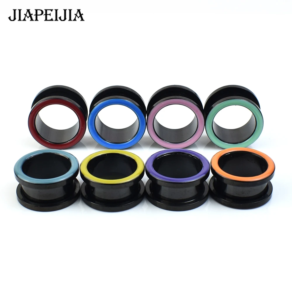 2Pcs Hollow Ear Gauges Plugs and Tunnels Ear Stretcher Expander 3mm ...