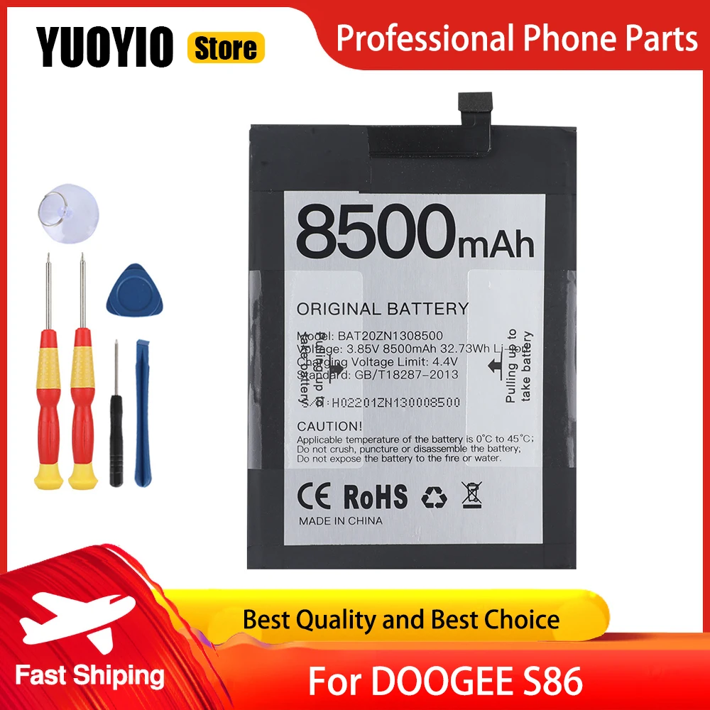 Para DOOGEE S86 S86 Pro 8500mAh Smartphone 100% batería Original alta ...