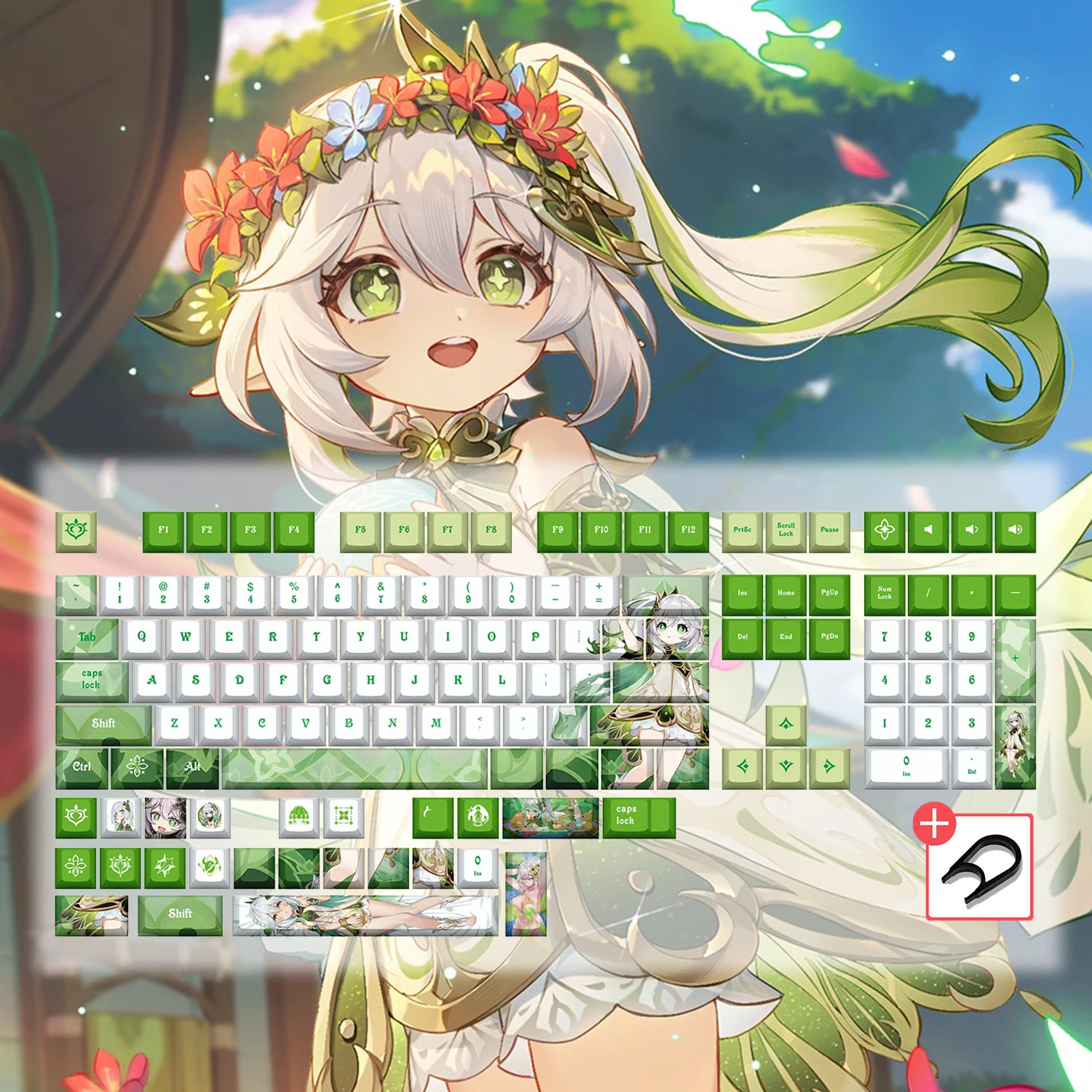 Genshin-Impact-Character-Series-Keycaps-Nahida-game-keyboard-cap-Cherry ...